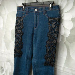 VENUS | Jeans | Venus Fashion Stretch Embroidered Edge Denim Jeans ...
